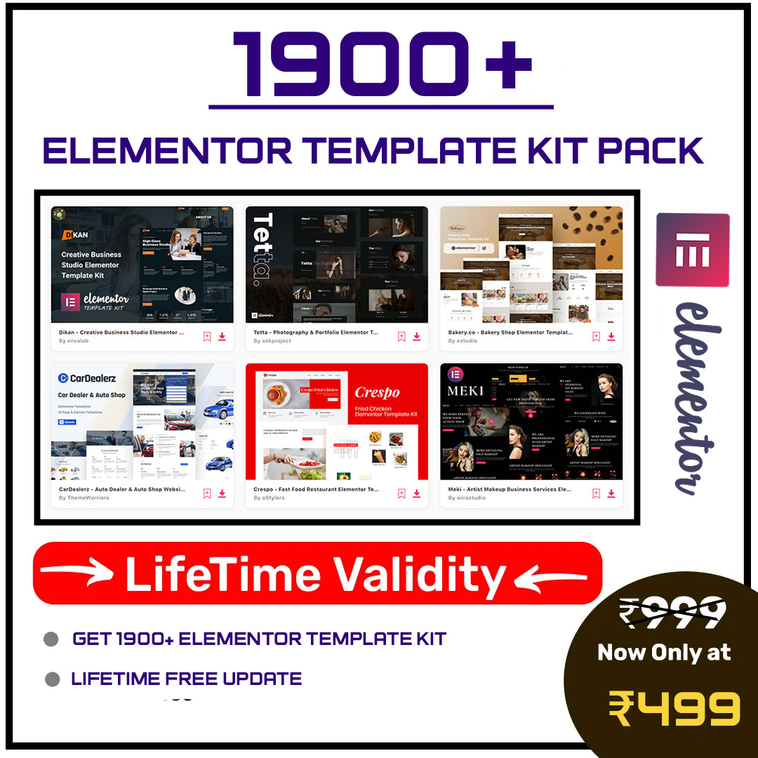 1900+ Elementor Template Kit Pack (Lifetime Update) • GPLClick